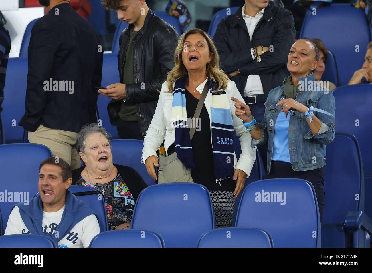 ROMA, Italia - 12.11.2023: VIP in tribuna per assistere al derby Lazio ...