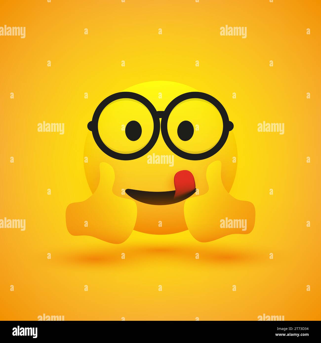 Nerd emoji icon vector vectors immagini e fotografie stock ad alta risoluzione - Alamy