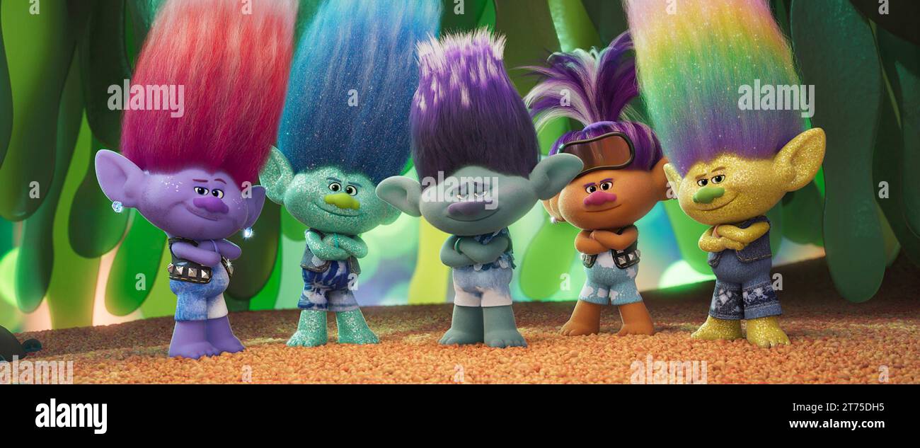 TROLLS BAND TOGETHER, (alias TROLLS 3), da sinistra: Ablaze (voce: Joey ...