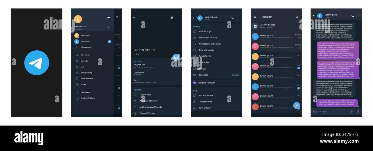 Canali di telegramma immagini e fotografie stock ad alta risoluzione ...