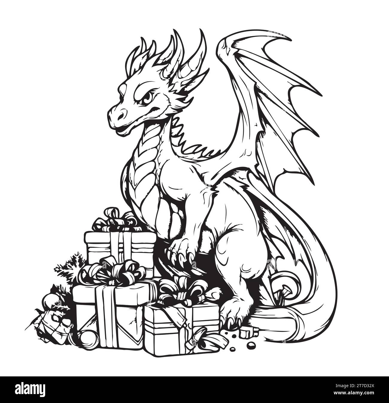 Disegno drago da colorare immagini e fotografie stock ad alta ...