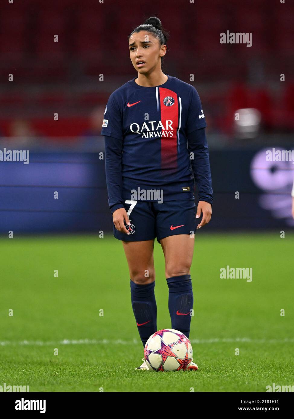 AMSTERDAM - Sakina Karchaoui di Paris Saint-Germain durante la partita ...
