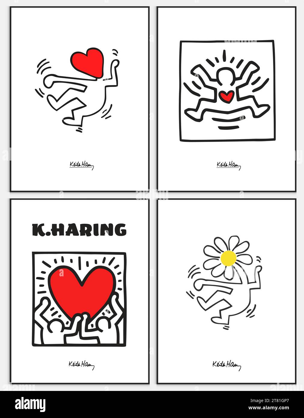 Keith haring Immagini Vettoriali Stock - Alamy