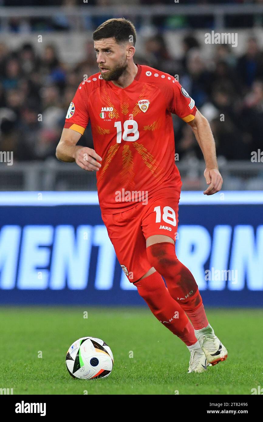 Roma, Lazio. 17 novembre 2023. Isnik Alimi della Macedonia del Nord ...