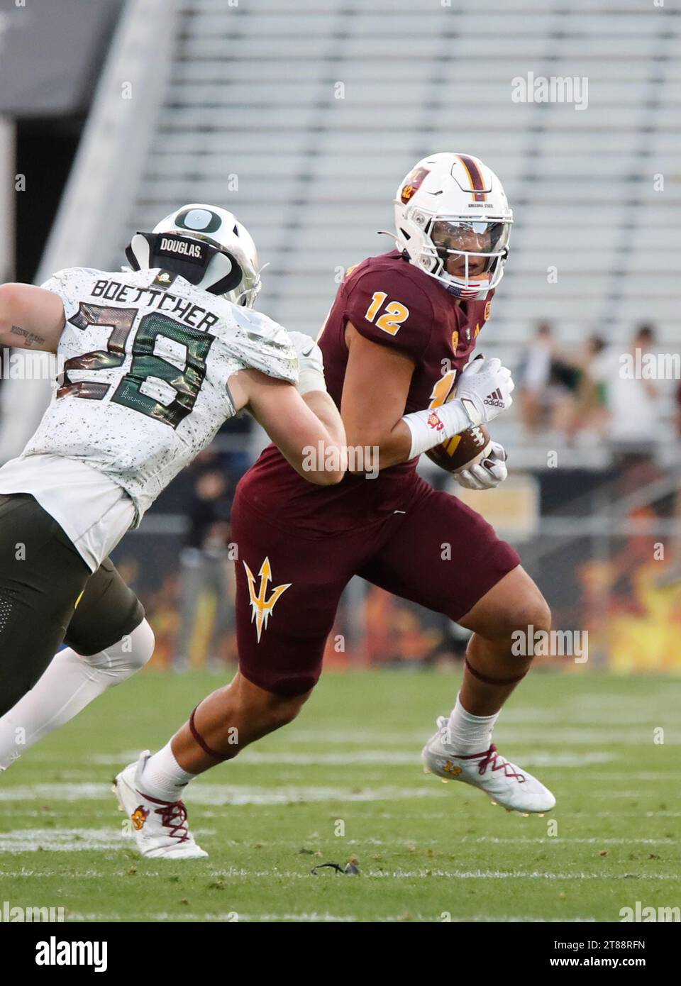 Tempe, Arizona, USA. 18 novembre 2023. Il tight end Jalin Conyers (12 ...