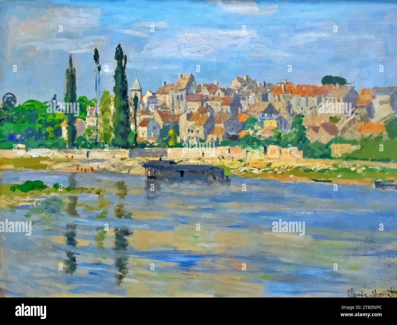 Pittore impressionista claude monet Immagini Vettoriali Stock - Alamy