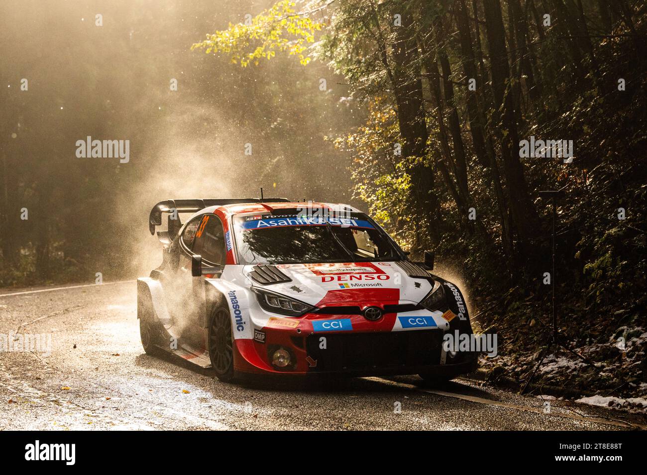 Elfyn Evans secured a lights-to-flag victory on November 19 at FORUM8 ...