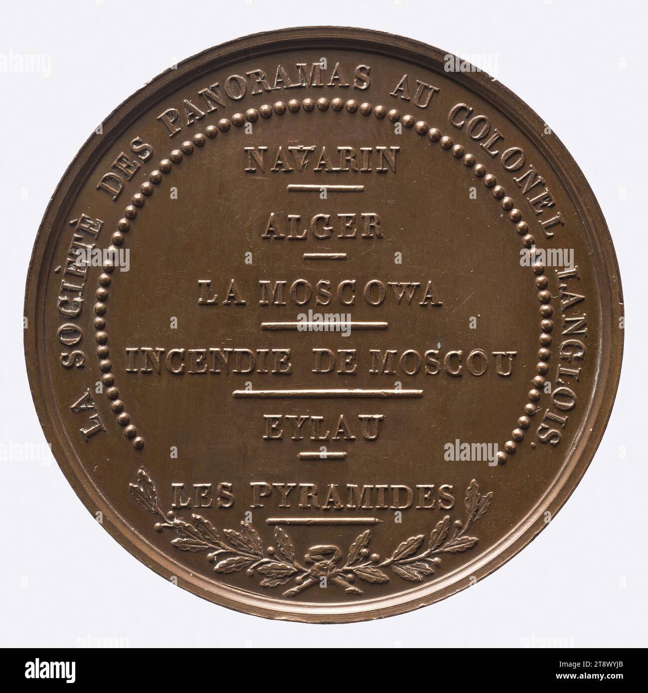 Medaglia assegnata al colonnello Jean-Charles Langlois (1789-1870 ...