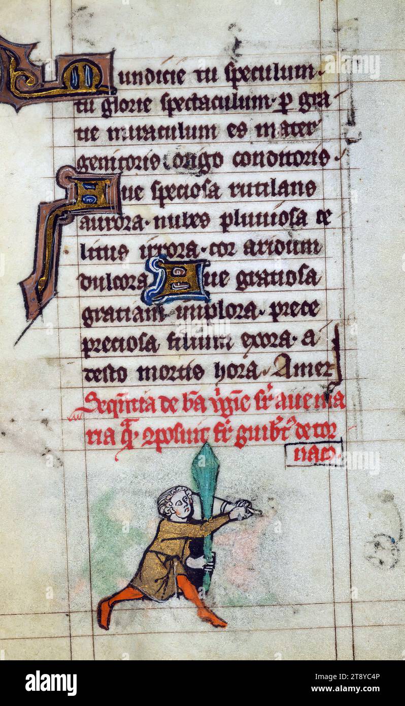 Libro delle ore, Marginalia, questo piccolo Libro delle ore è particolarmente interessante per ...