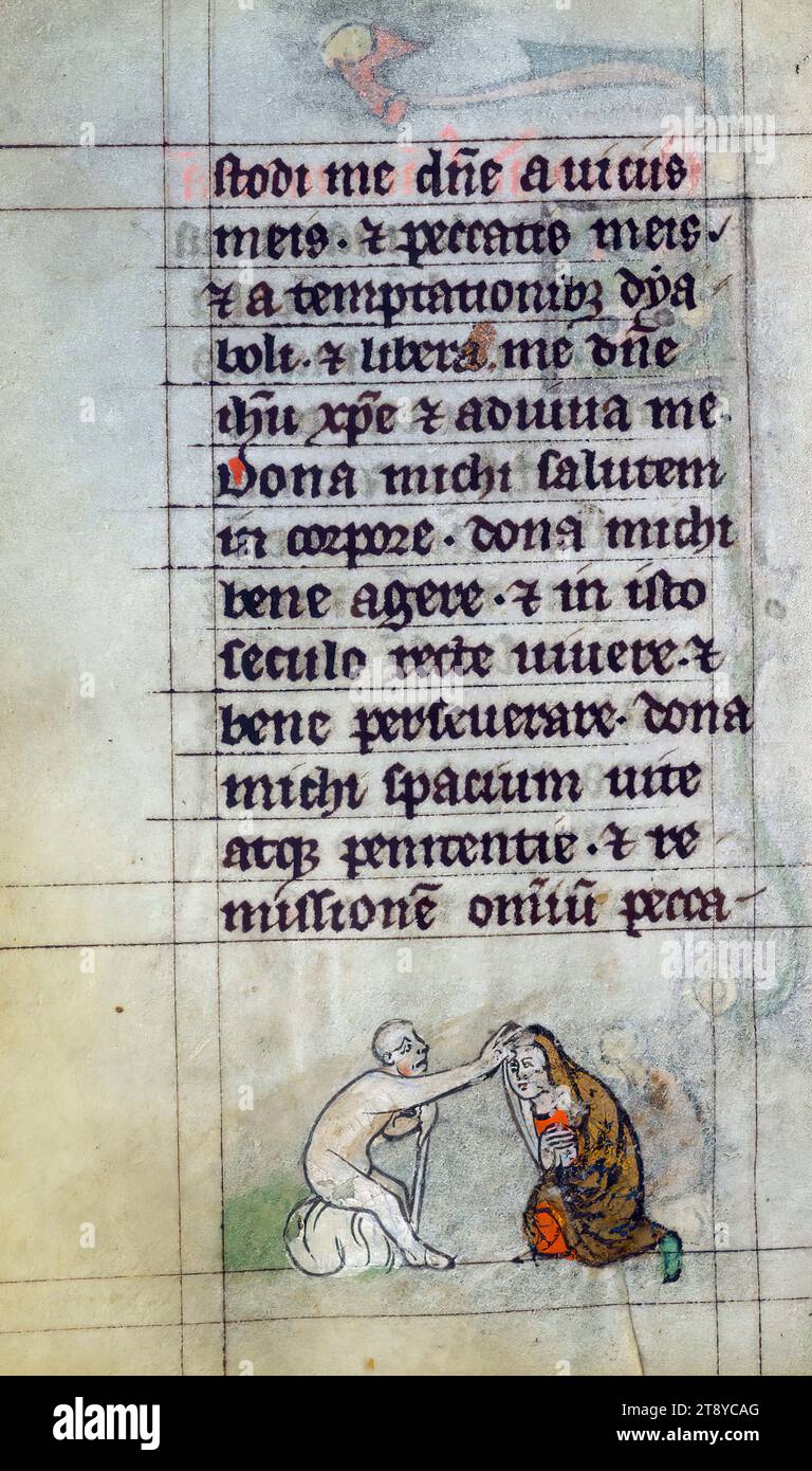 Libro delle ore, Marginalia, questo piccolo Libro delle ore è particolarmente interessante per ...