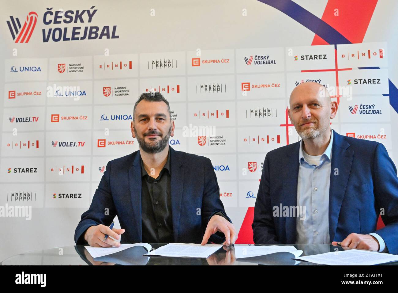 Brno, Repubblica Ceca. 17 novembre 2023. Capo-allenatore della ...