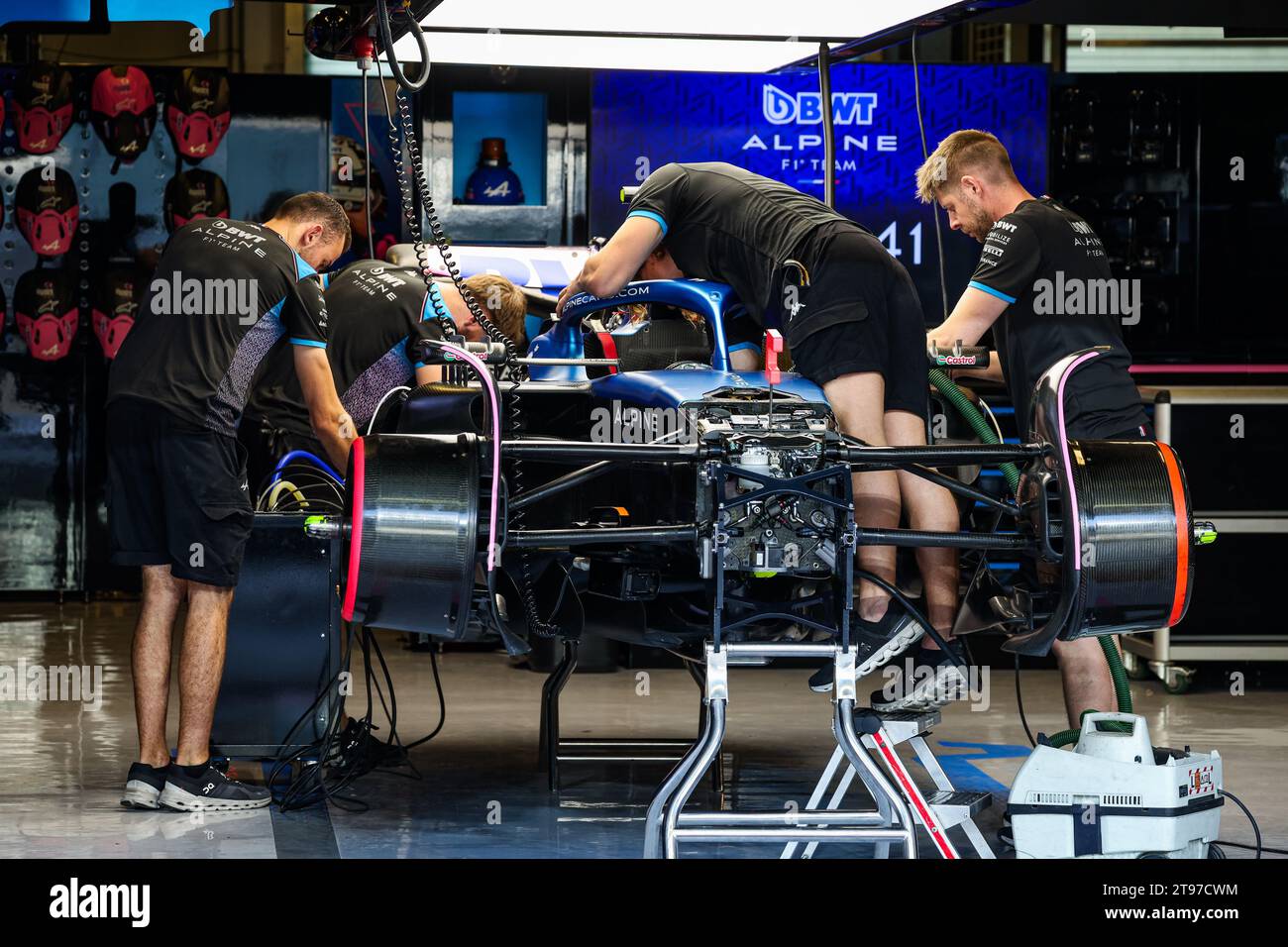 Alpine F1 Team A523, dettagli meccanici e meccanici durante il Gran ...