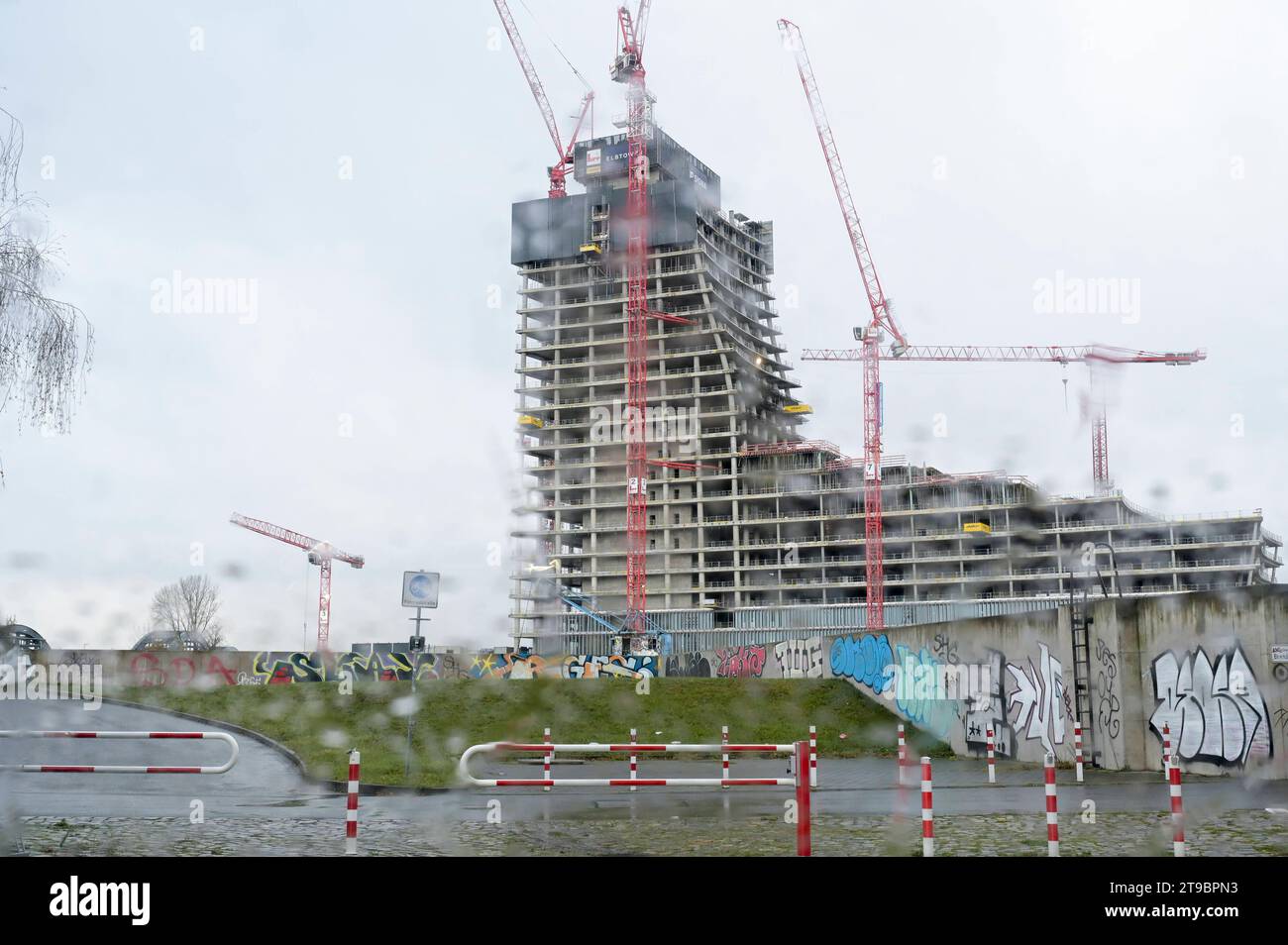 Amburgo, torre elb GERMANIA, Amburgo, città del porto, cantiere ELB ...