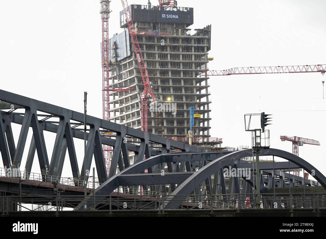Amburgo, torre elb GERMANIA, Amburgo, città del porto, cantiere ELB ...