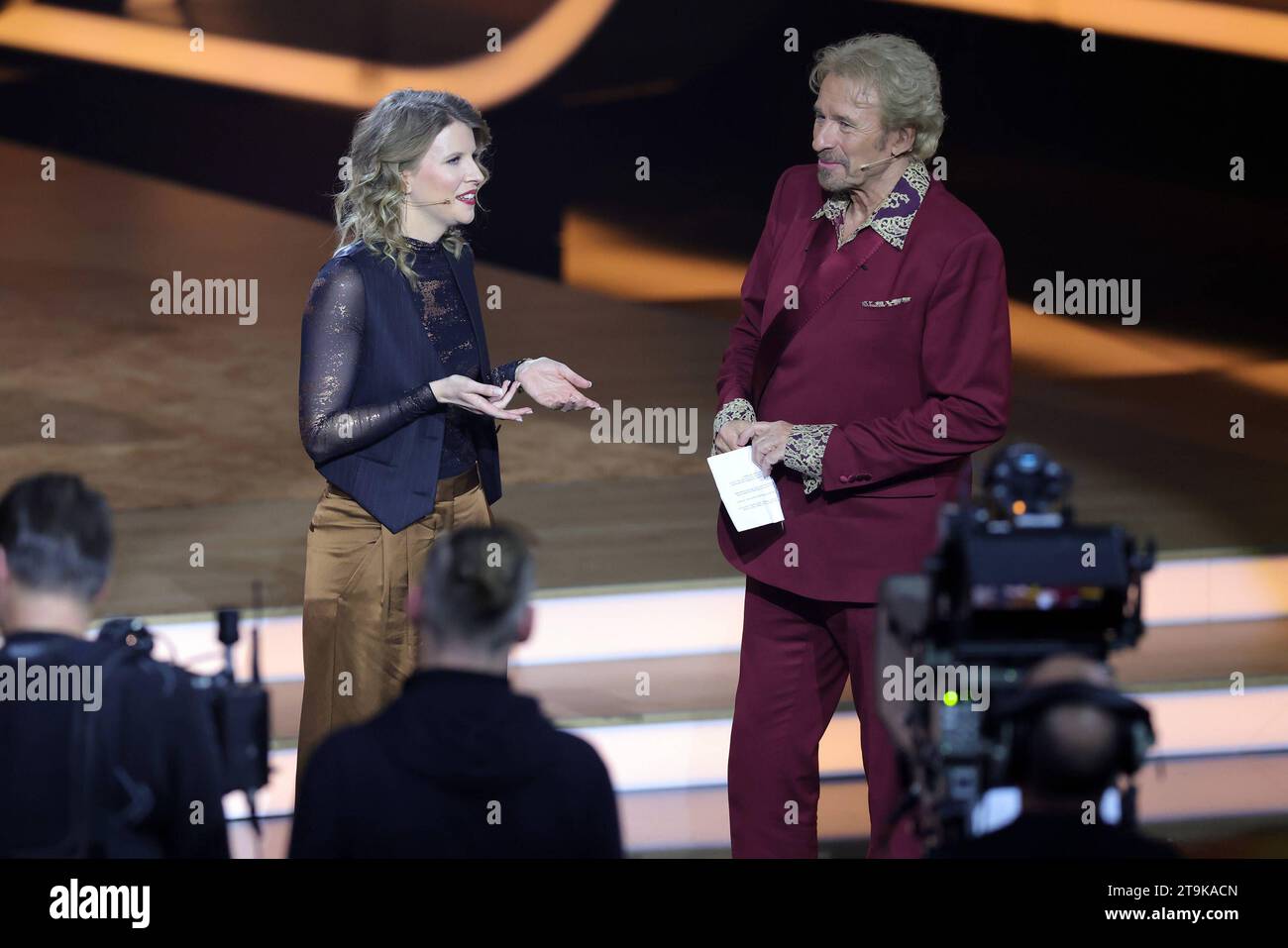 ZDF-Unterhaltungsshow Wetten Dass. - Live aus Offenburg moderatore Thomas Gottschalk mit ...