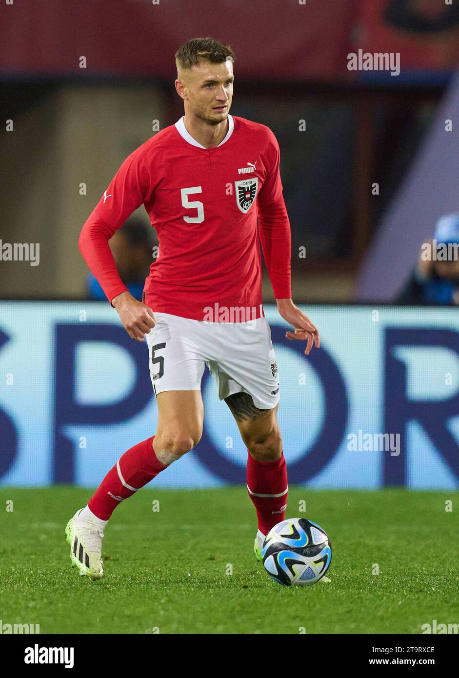 Stefan Posch, 5 AUT nella partita amichevole AUSTRIA - GERMANIA 2-0 ...