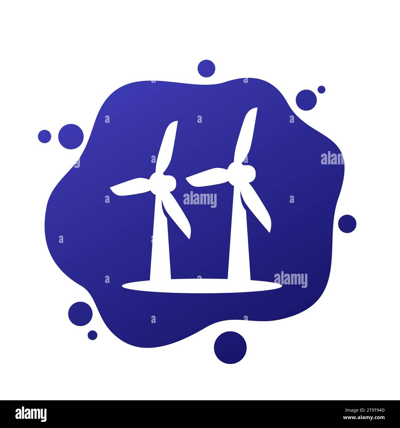 Parco eolico ecologico Immagini Vettoriali Stock - Alamy