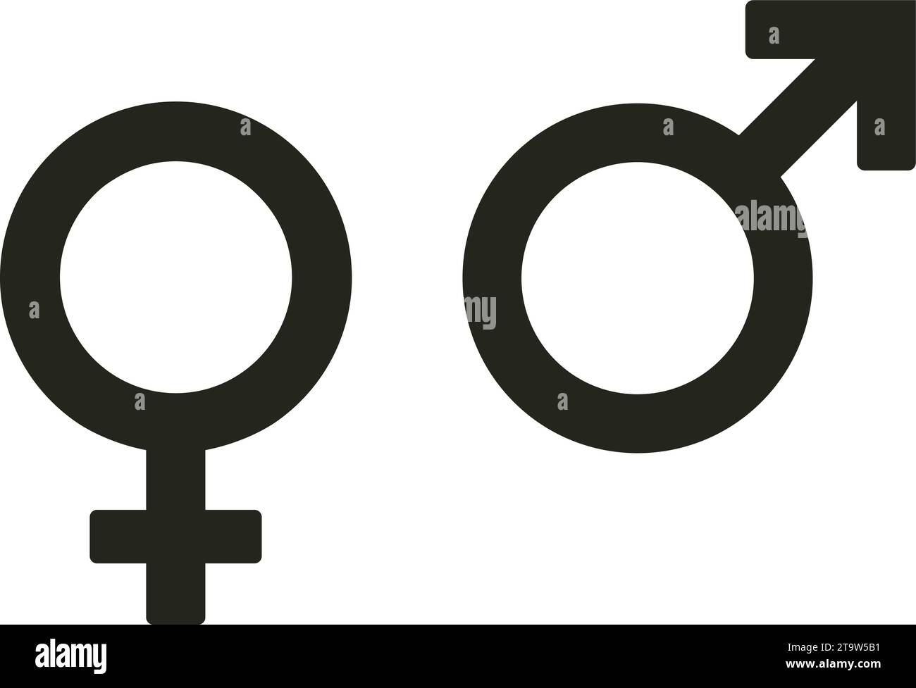 Simbolo femmina maschile Immagini Vettoriali Stock - Alamy