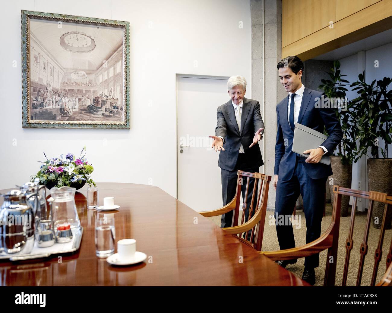 L'AIA - 30/11/2023, L'AIA - leader del partito Rob Jetten (D66) durante ...