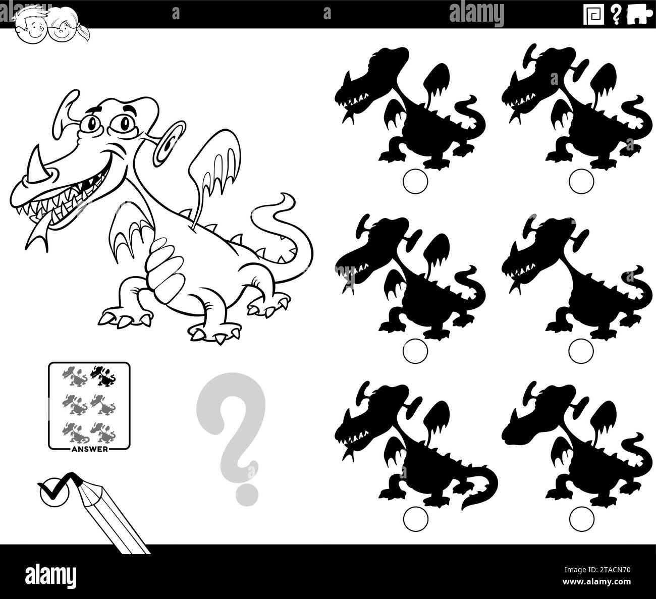 Disegno drago da colorare immagini e fotografie stock ad alta ...