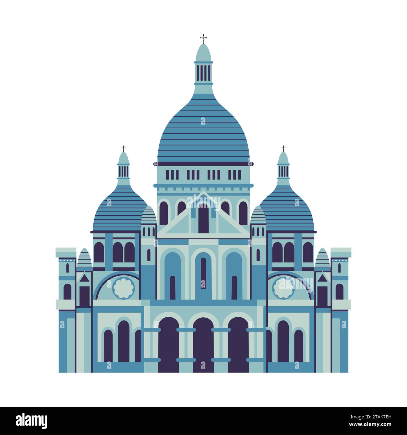 Basilica del sacro cuore Immagini Vettoriali Stock - Alamy