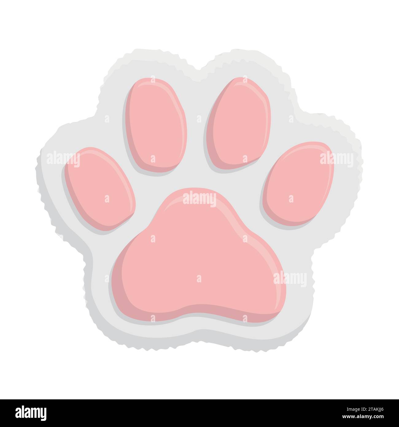 Gatto con zampa bianca Immagini Vettoriali Stock - Alamy