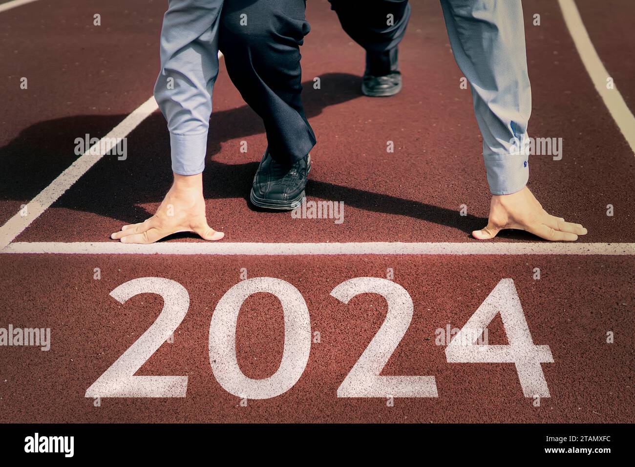 buon anno 2024. concetto di avviare un'attività o una carriera nel ...