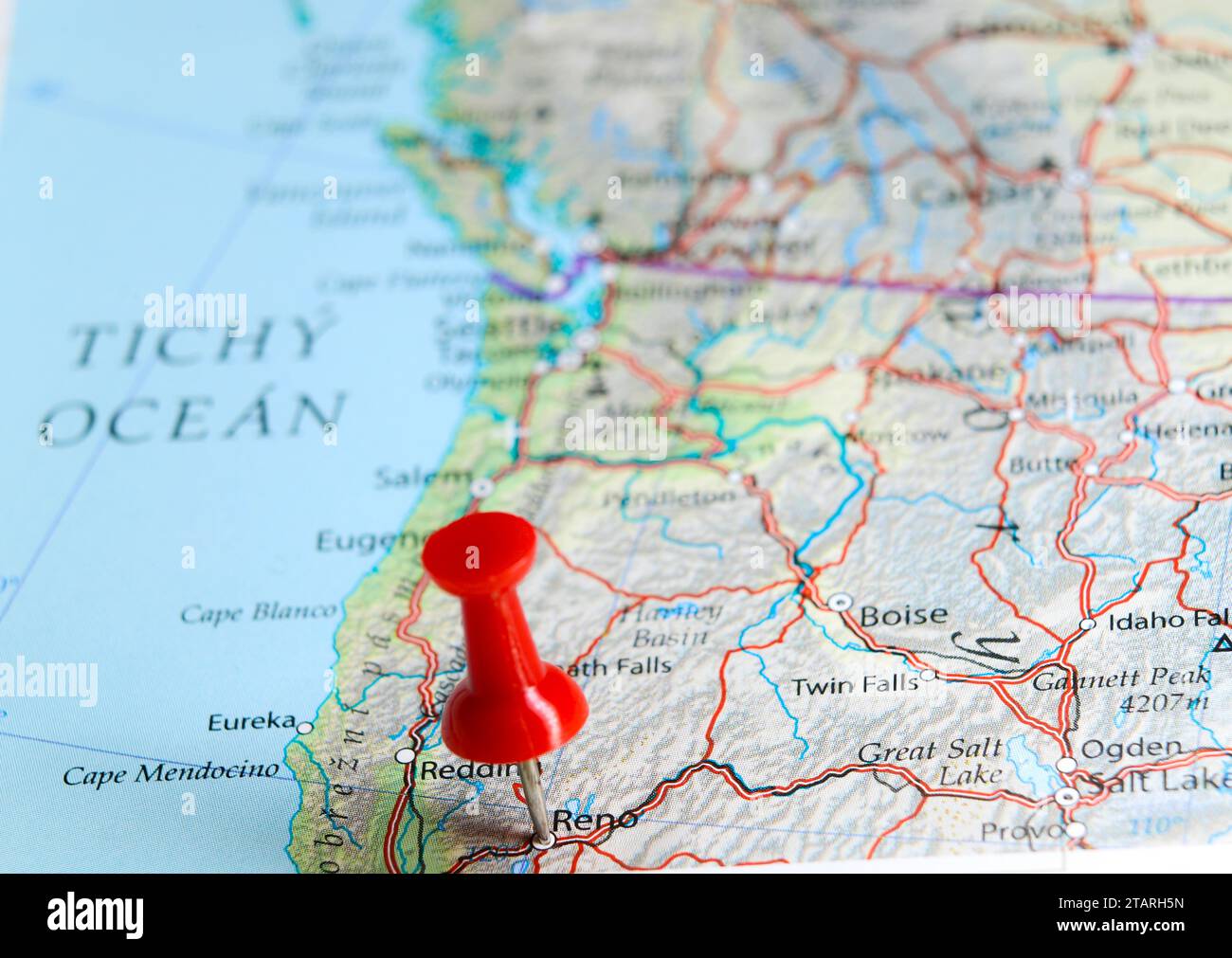 Mappa politica della nevada immagini e fotografie stock ad alta ...