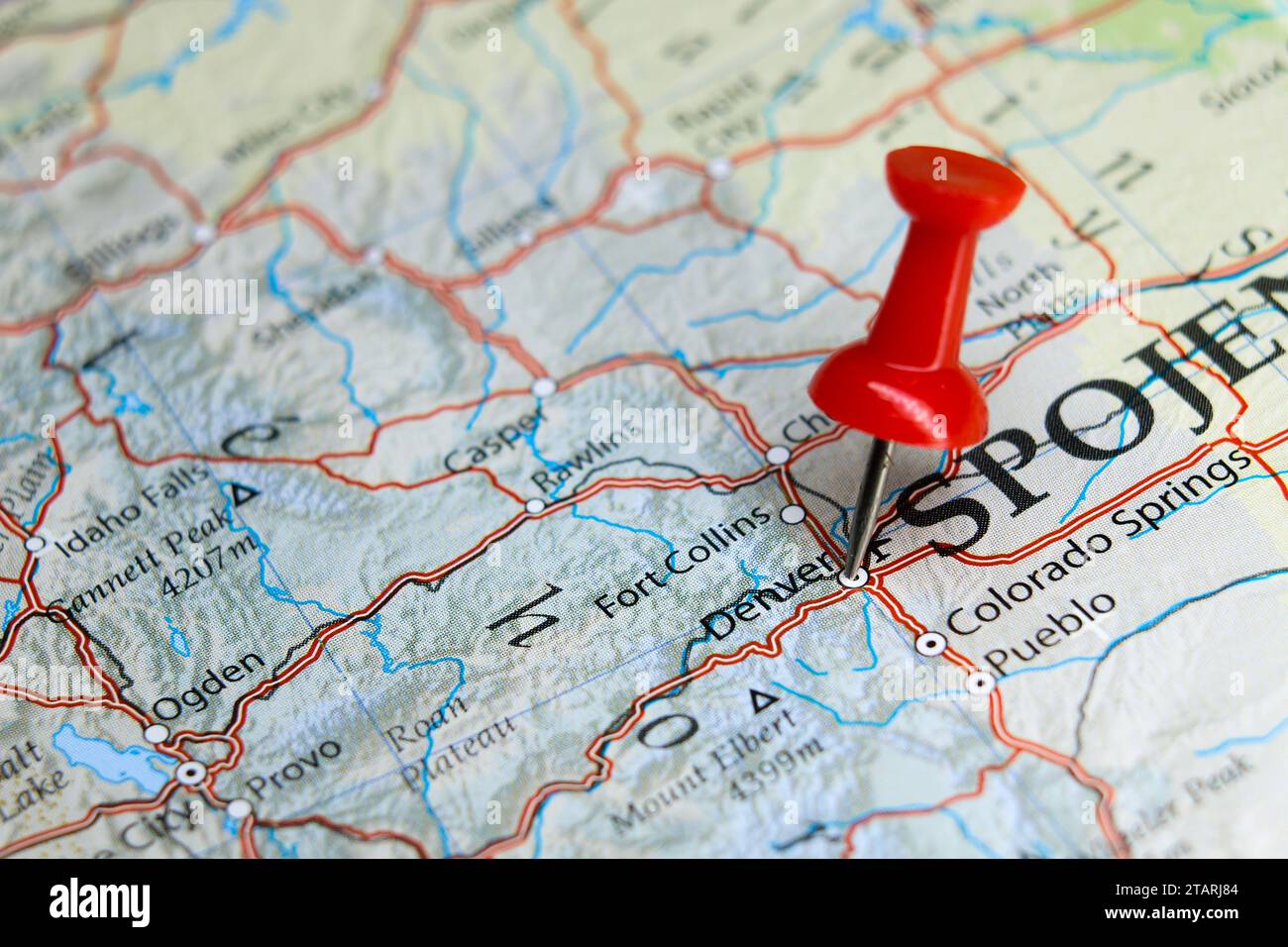 Political map of colorado immagini e fotografie stock ad alta ...