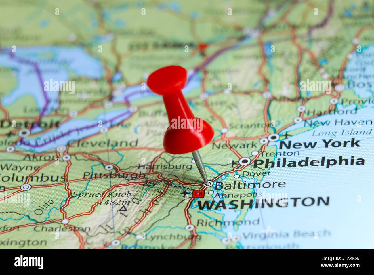 Political map maryland immagini e fotografie stock ad alta risoluzione ...