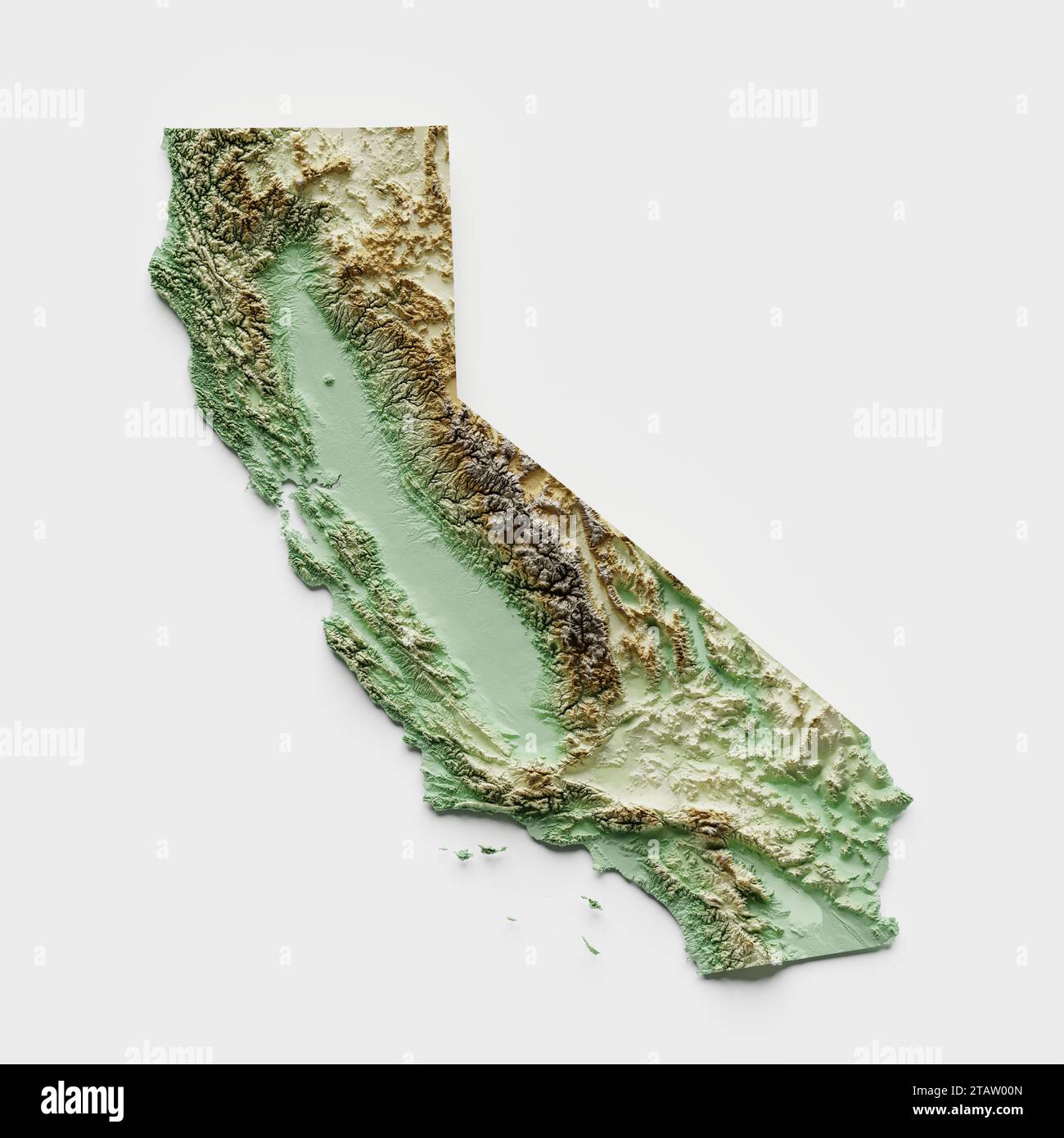 Mappa dei rilievi della california immagini e fotografie stock ad alta ...