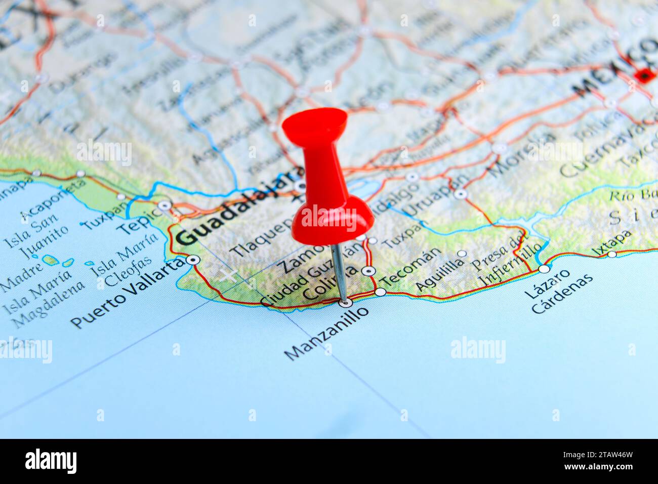 Mapa de manzanillo mexico immagini e fotografie stock ad alta ...