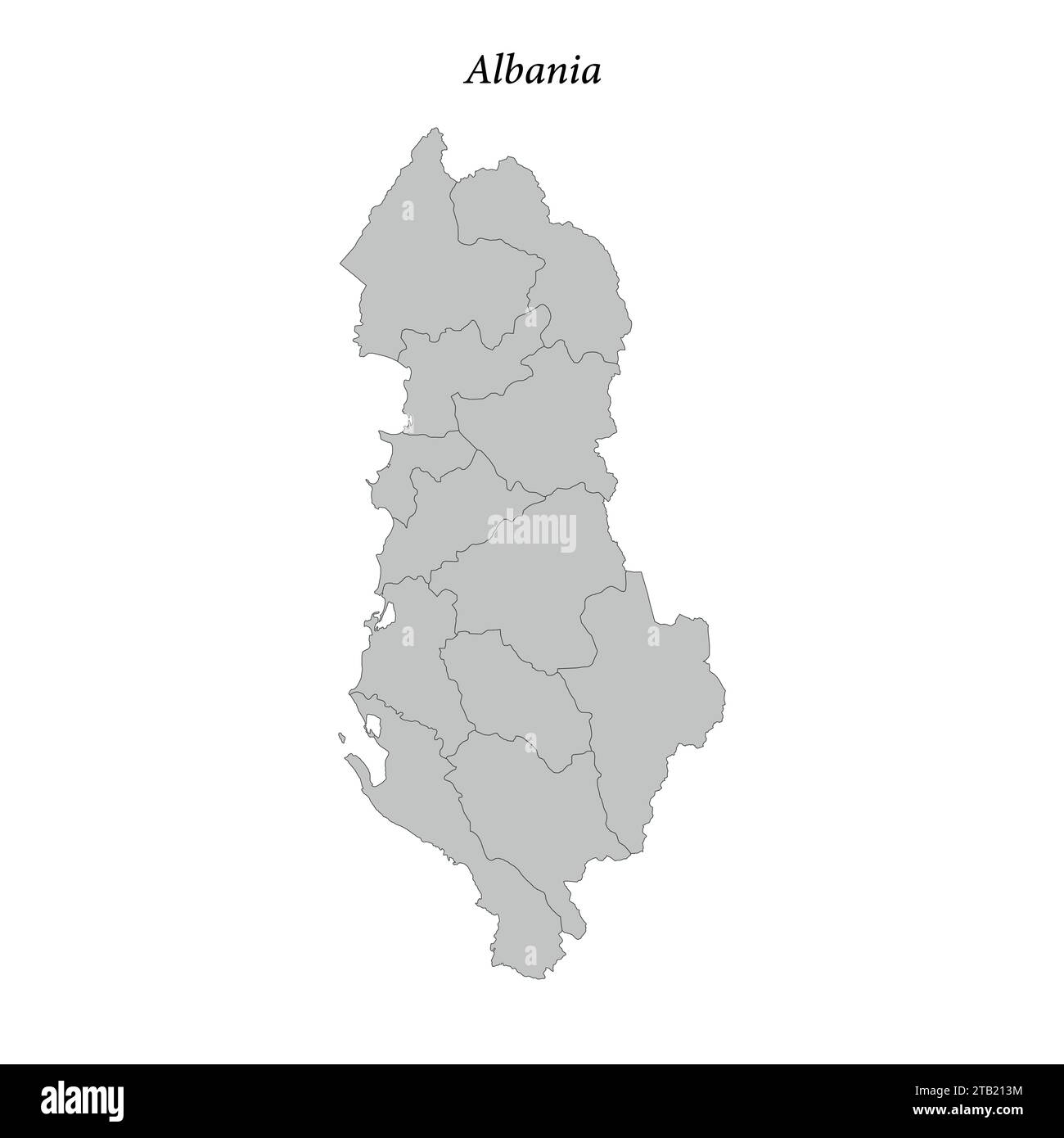 Mappa dell'albania Foto e Immagini Stock in Bianco e Nero - Alamy