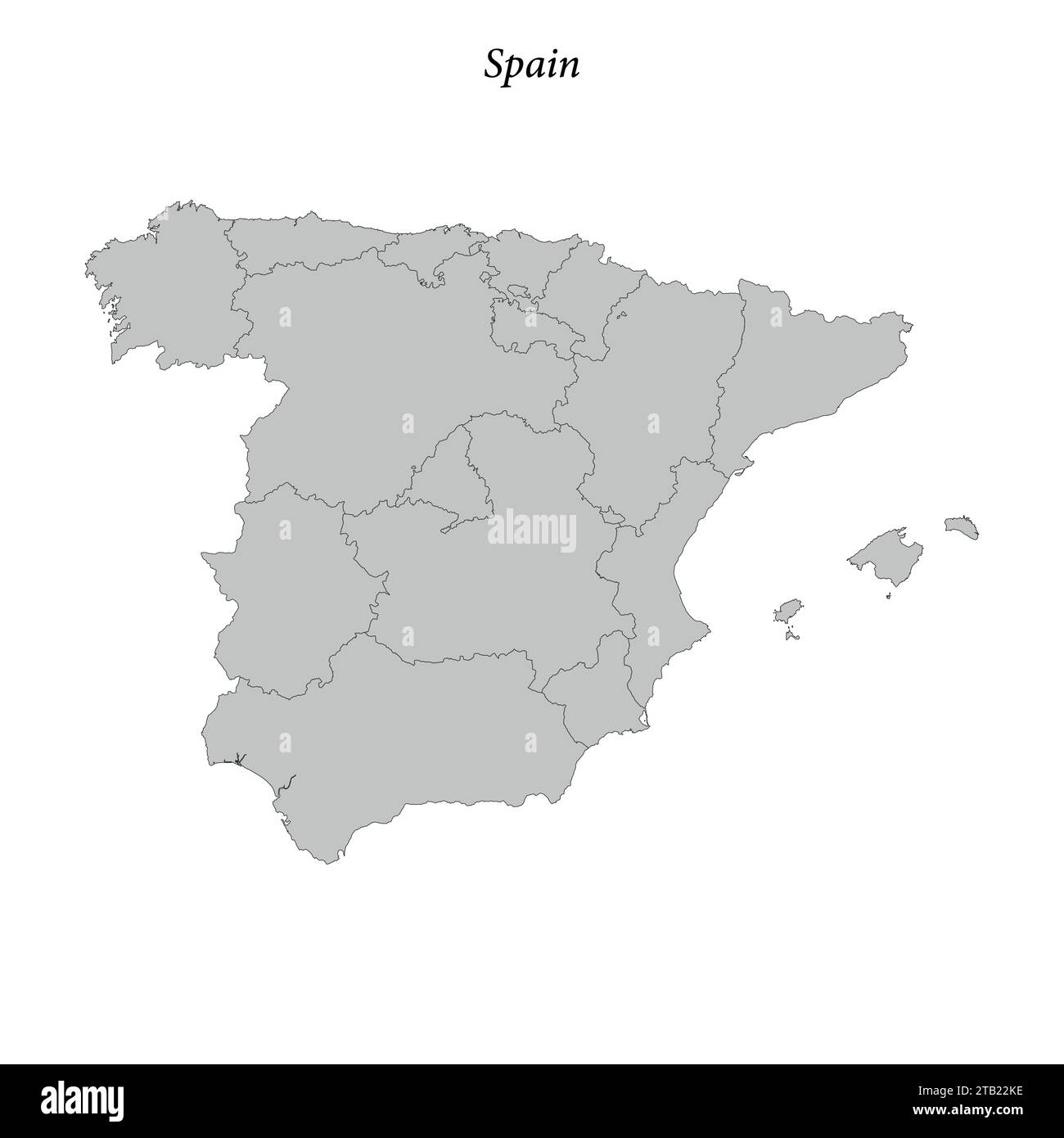 Mappa della spagna Immagini senza sfondo e Foto Stock ritagliate - Alamy