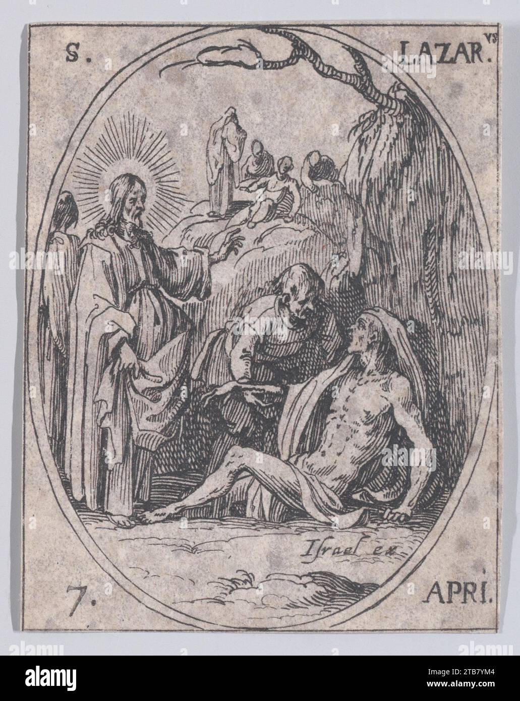 S. Lazare (San Lazzaro), 7 aprile, da Les Images De Tous Les Saincts et ...