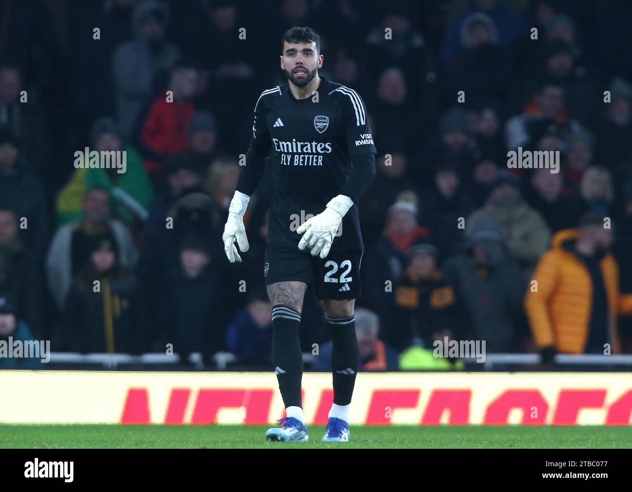 David Raya dell'Arsenal. - Arsenal contro Wolverhampton Wanderers ...