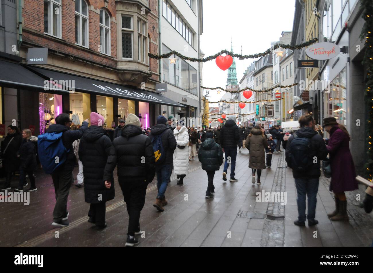 Copenhagen, Danimarca /10 dicembre 2023/.Christams shopping sulla ...