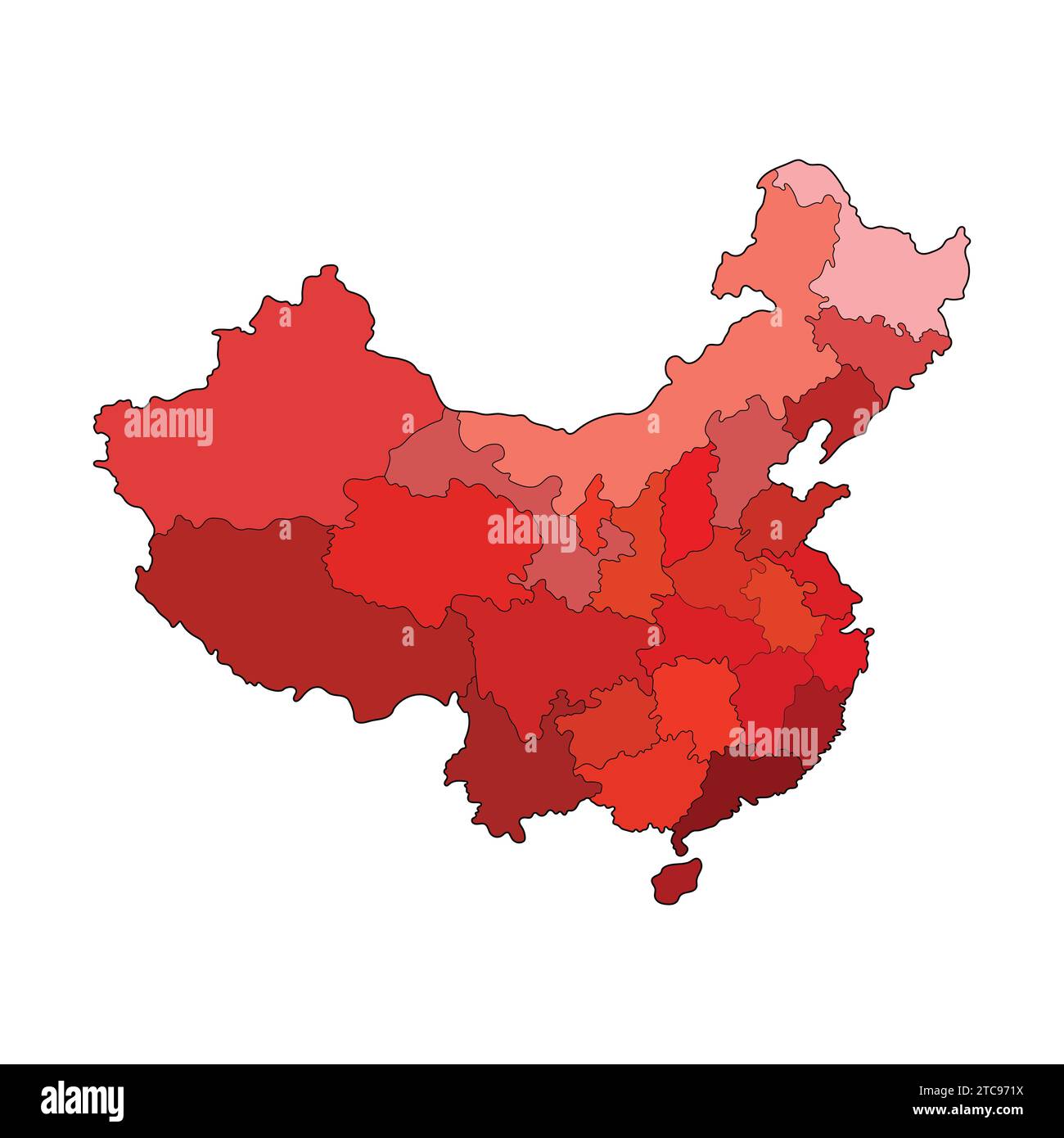 China mapa político mundo immagini e fotografie stock ad alta ...