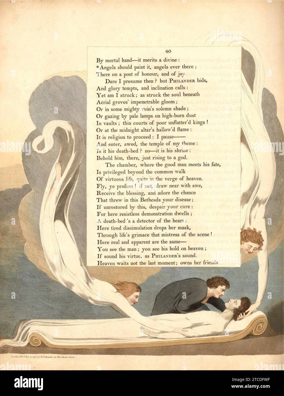 William blake illustration night thoughts immagini e fotografie stock ...