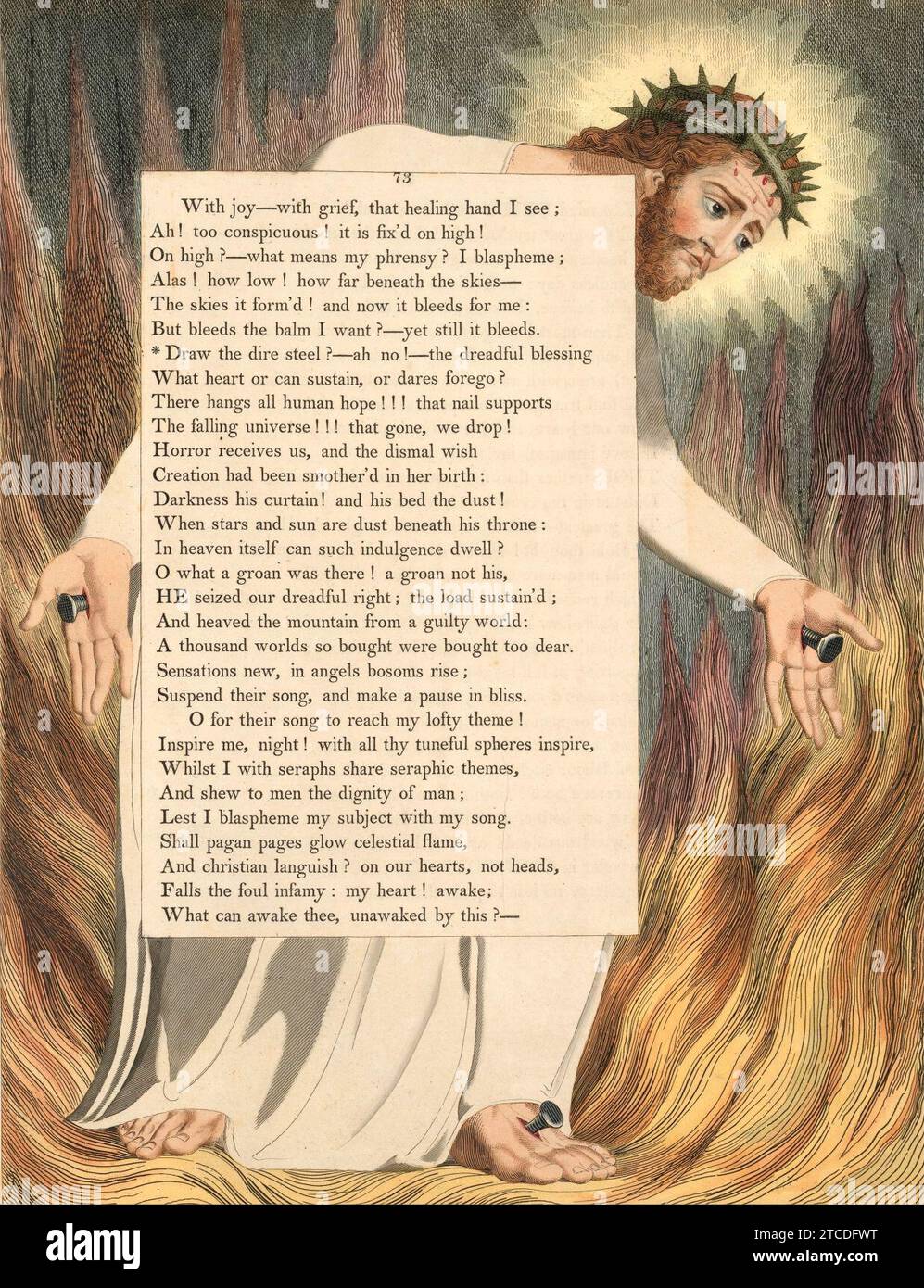 William blake illustration night thoughts immagini e fotografie stock ...