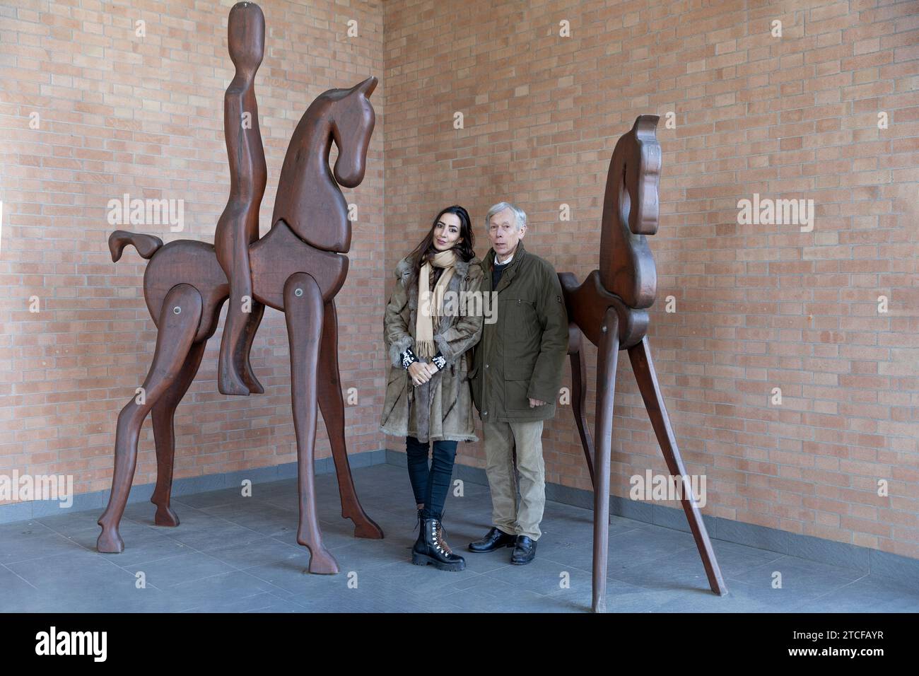Giovanni Borgarello artista e la collega artista Lisena Ares in visita ...
