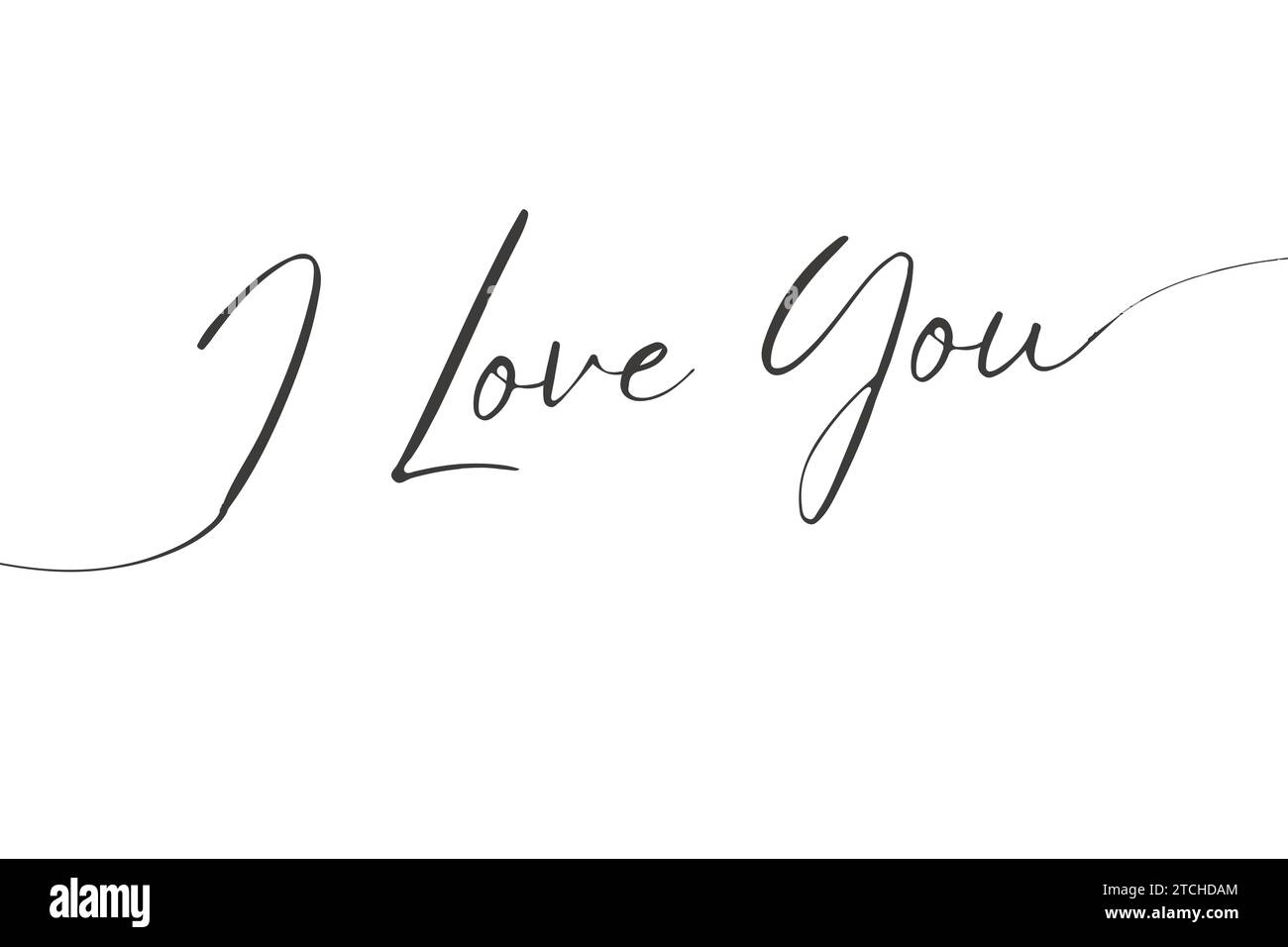 Ti amo calligrafia romantica immagini e fotografie stock ad alta ...