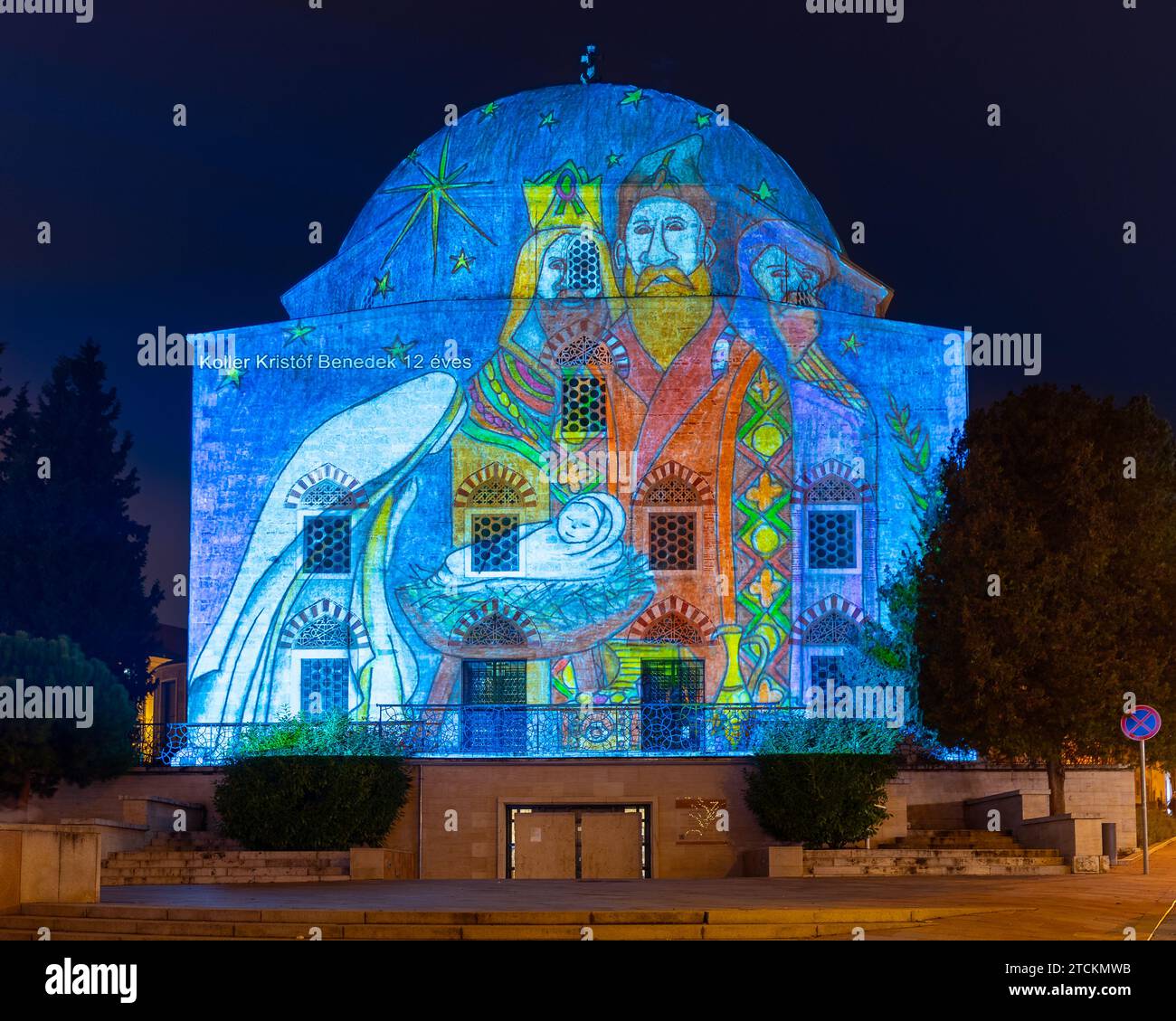 Europa, Ungheria, città di Pecs, incredibile mercatino di natale nell ...