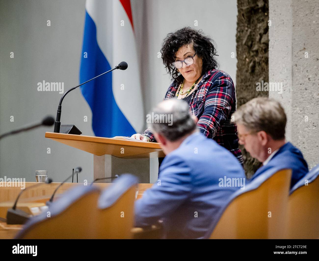 L'Aia, Paesi Bassi. 14 dicembre 2023. Caroline van der Plas (BBB), Tom ...