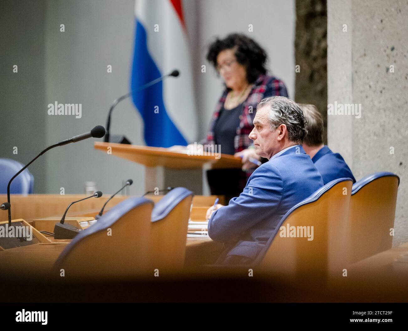 L'Aia, Paesi Bassi. 14 dicembre 2023. Caroline van der Plas (BBB), Tom ...