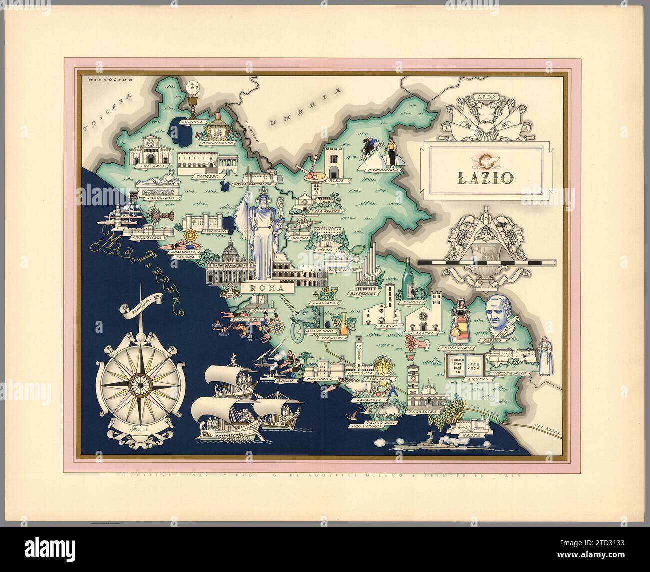 Mappa lazio immagini e fotografie stock ad alta risoluzione - Alamy