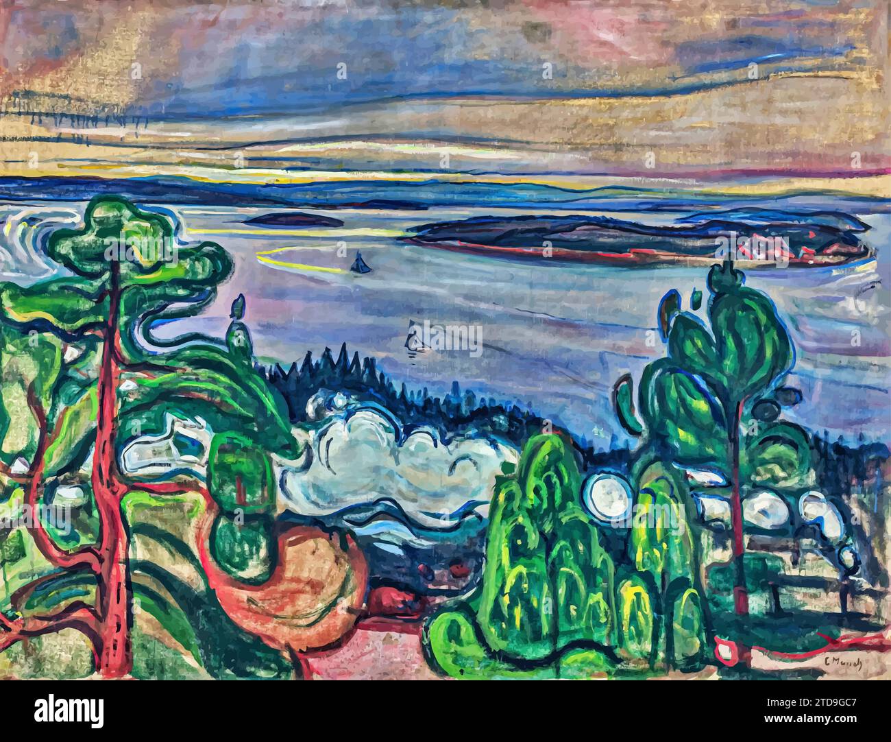 Perspective drawing train Immagini Vettoriali Stock - Alamy