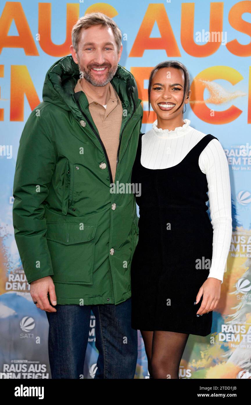 Daniel Boschmann und Aminata belli bei der Premiere des Animationsfilms ...