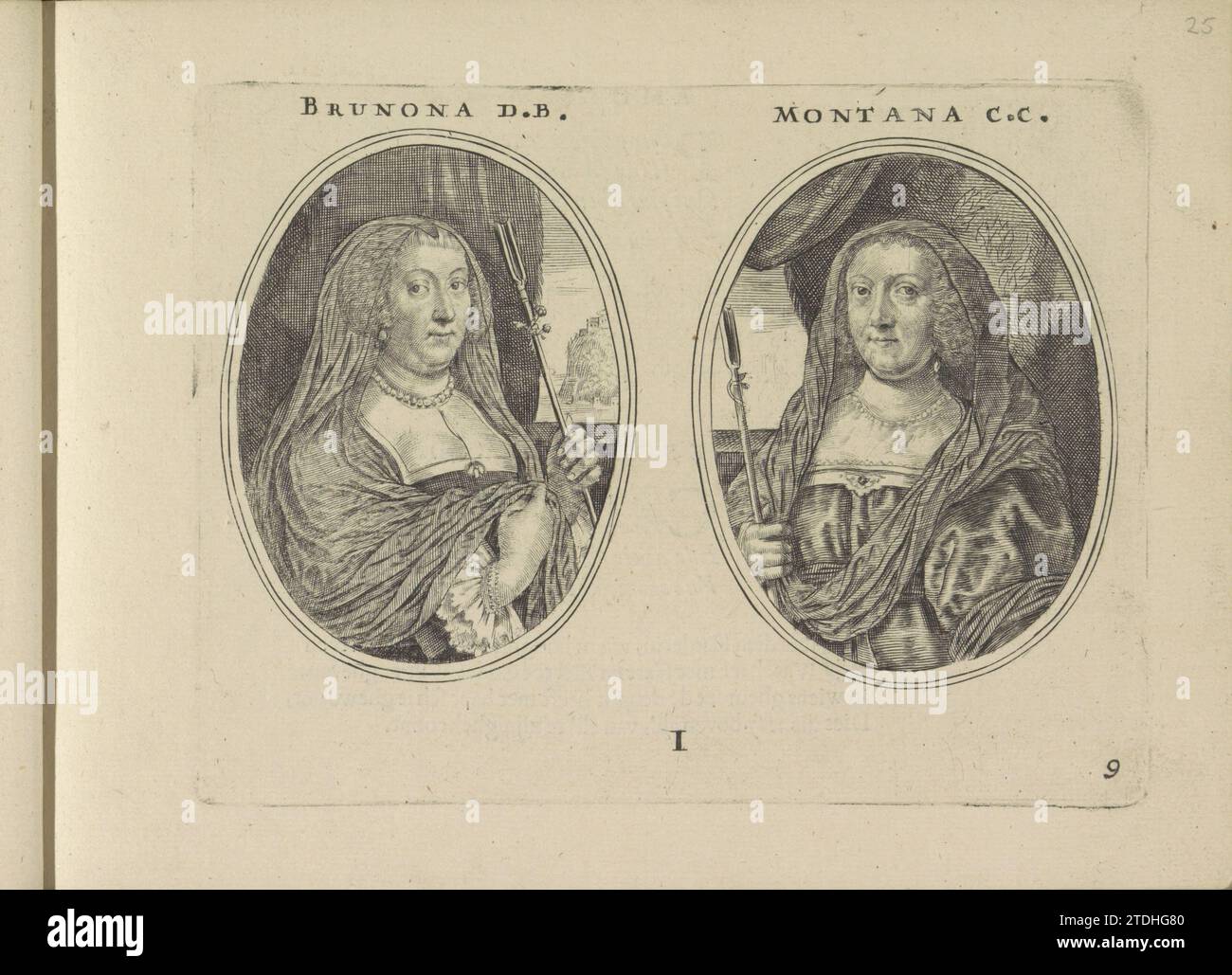 Ritratti di una donna sconosciuta di alto rango e della contessa ...