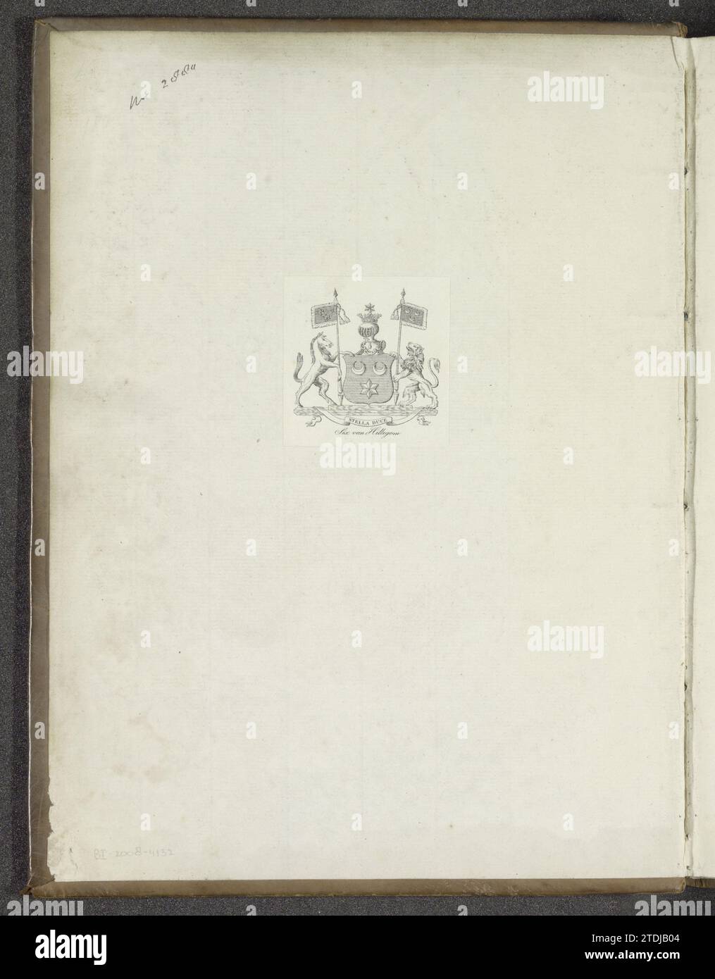 Stemma con due lune e una stella, 1834 - 1899 Ex-libris di Jonkheer Jan ...